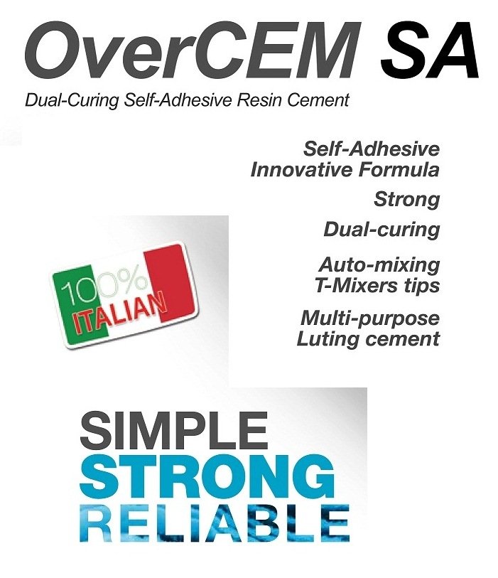 OVERCEM SA DUAL-CURING SELF-ADHESIVE RESIN CEMENT (9.5G) - Doctor Order ...